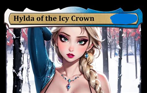 Hylda Of The Icy Crown Elsa Waifu Sexy Foil Proxy Etsy