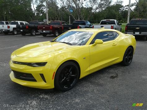 2017 Bright Yellow Chevrolet Camaro Lt Coupe 121245693 Photo 14