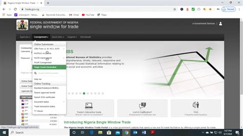 SINGLE GOODS DECLARATION SGD NIGERIA