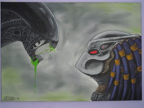 Alien Vs Predator Drawing At GetDrawings Free Download