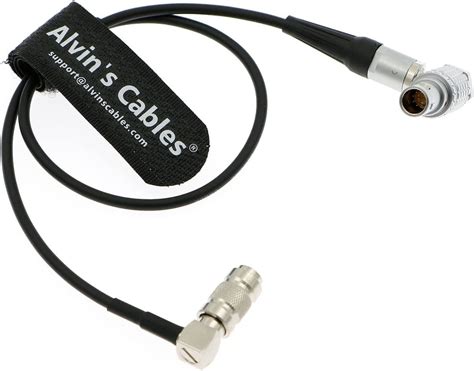 Alvins Cables Red Komodo Timecode Cable Right Angle Din To Right Angle