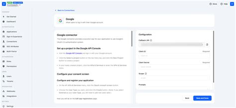 Google Social Authentication Docs