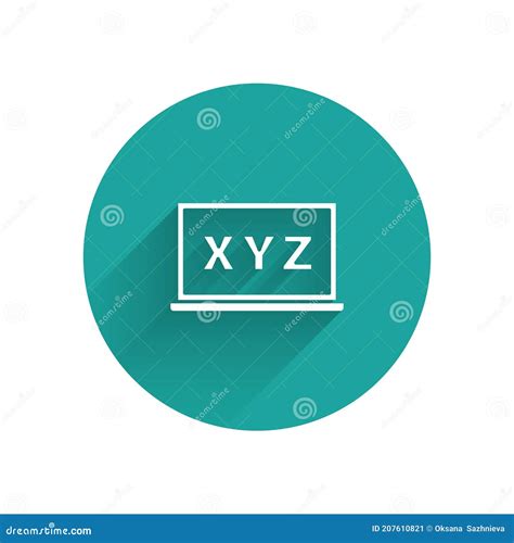 White XYZ Coordinate System On Chalkboard Icon Isolated With Long Shadow XYZ Axis For Graph