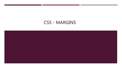 Css Margins Ppt
