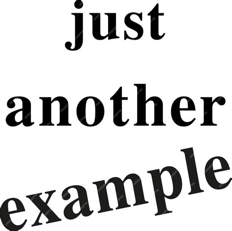 Premium Vector Example For An Example Image