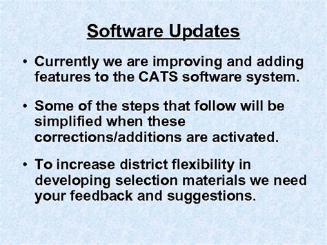 Cats Training Codesp Automated Test System Part I