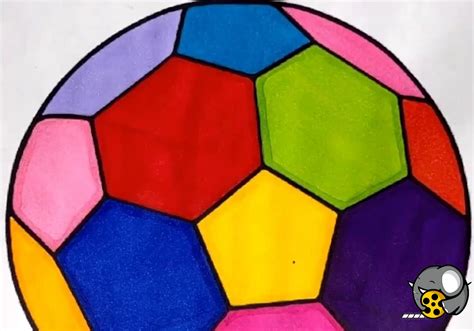 آموزش کشیدن نقاشی توپ رنگارنگ فیلو