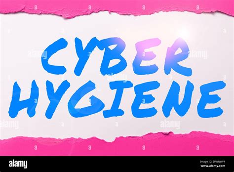 Text Caption Presenting Cyber Hygiene Business Concept Steps That