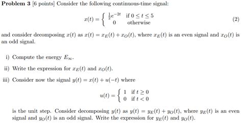 Solved Please Solve All Parts And Explain How You Solved Problem 3