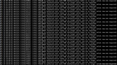解决：authentication token is no longer valid new one required pam error