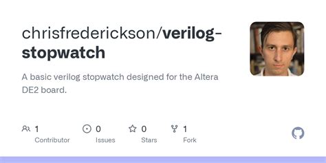 github chrisfrederickson verilog stopwatch a basic verilog stopwatch