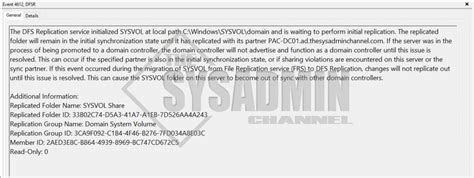 Solved Sysvol Folders Not Replicating Across Domain Controllers