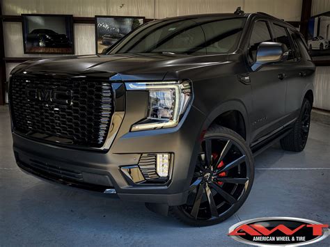 Awt Black 2021 Gmc Yukon Denali Chrome Delete Black Out 26 Black