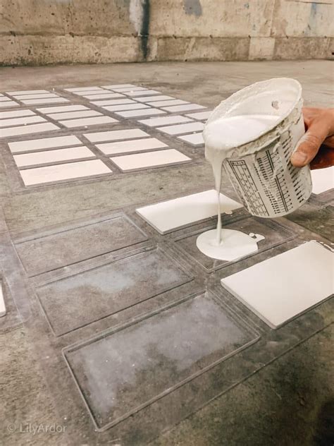 Diy Concrete Tile Backsplash Zellige Tile Inspired Diy Concrete