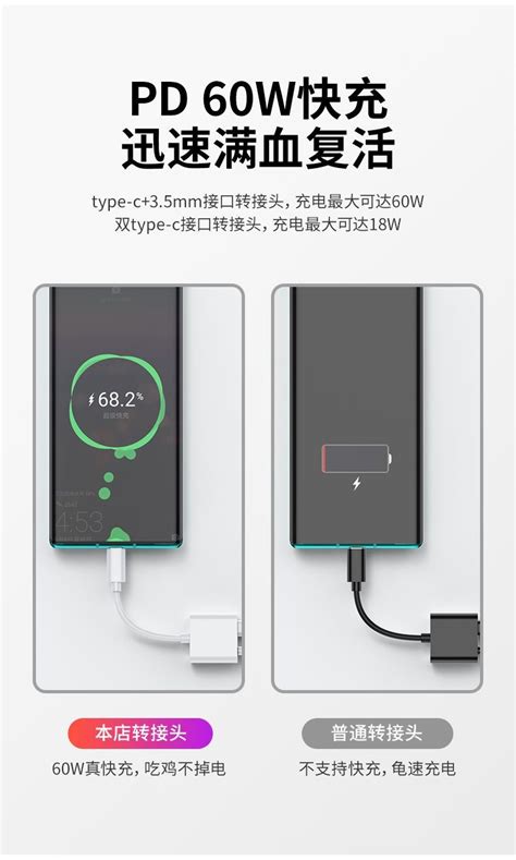 轉接頭 雙type C轉接器 3 5mm耳機 充電線 轉接線適用type C Oppo小米realme 三星不適用 蝦皮購物