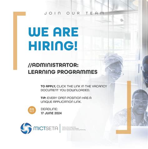 Mict Seta On Linkedin The Mict Seta Currently Has An Open Vacancy