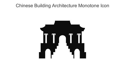 Chinese Building Architecture Monotone Icon In Powerpoint Pptx Png And