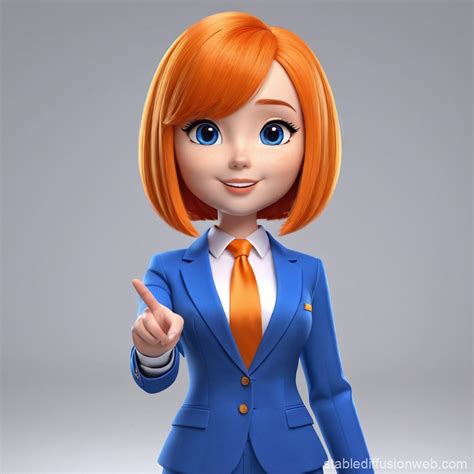 Virtual Assistant In Blue Suits Stable Diffusion Online