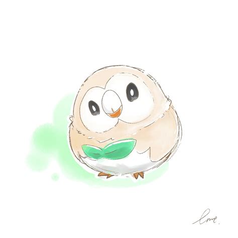 Rowlet Pokemon Drawn By Eme Ko Danbooru