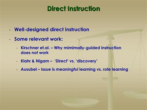 Ppt Experimental Comparison Of Inquiry And Direct Instruction In Science Powerpoint