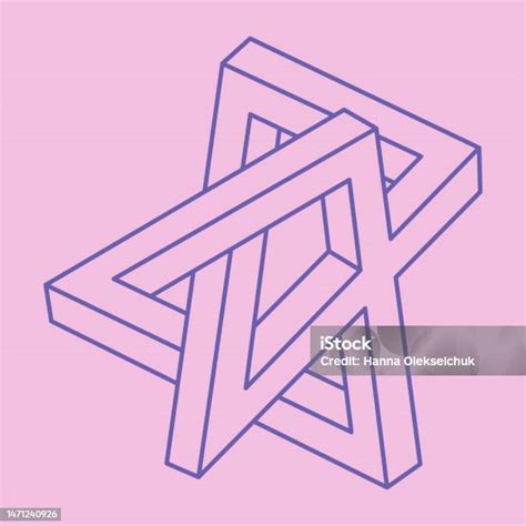 착시 불가능한 모양 벡터입니다 광학 예술 개체입니다 기하학적 도형 에셔 역설 0명에 대한 스톡 벡터 아트 및 기타 이미지 0명 3차원 형태 개념 Istock