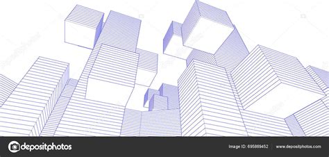 Abstract Modular Architecture Background Illustration Stock Vector By ©sadesign 695869452