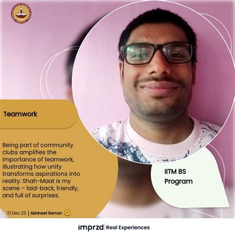 abhineet raman on linkedin iitm bs