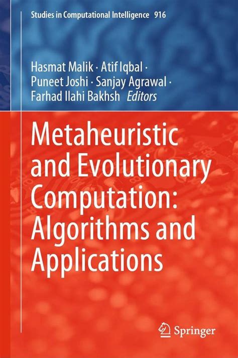 Metaheuristic And Evolutionary Computation Algorithms And Applications Ebook Bol
