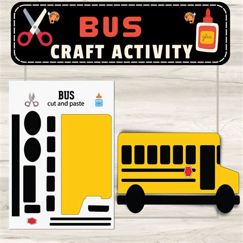 School Bus Craft Printable