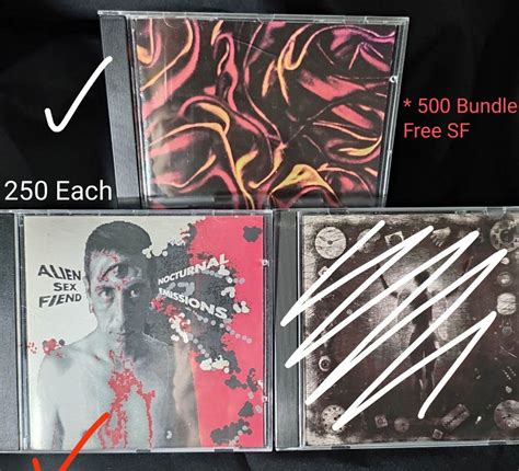 Alien Sex Fiend Miranda Sex Garden Bundle Hobbies And Toys Music And Media Cds And Dvds On Carousell