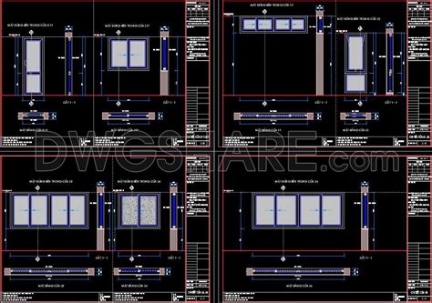 463 Detailed AutoCAD Drawings Of Doors Windows For Download