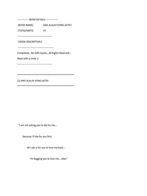 Ang Alalay Kong Astig By Sweetmagnolia Pdf