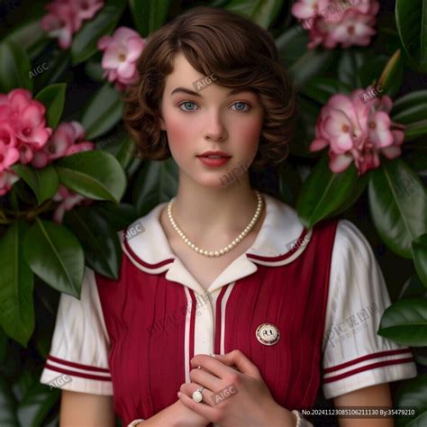 ai创作图写实少女 照片级写实 写实人物 蔷薇花下的女孩 蔷薇花下的少女 粉红色的超现实主义奇幻 cgi艺术品 欧美大花 高贵夫人头像 粉色