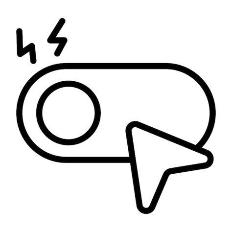 Premium Vector A Colored Design Icon Of Toggle Button