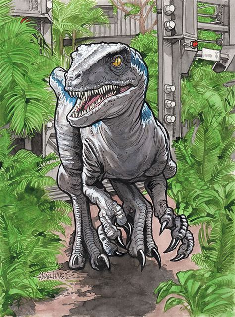 Jurassic World Blue Velociraptor Concept Art Jurassic New Concept Art