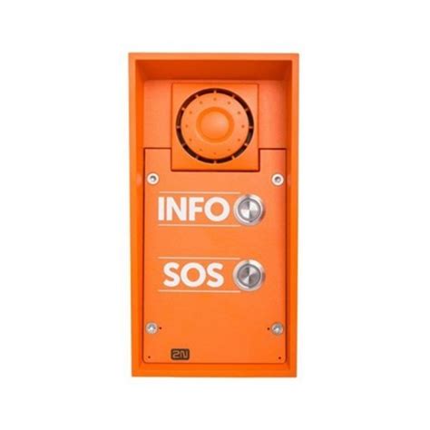 IP Safety Intercom System Buttons W Speaker Info And SOS Labels