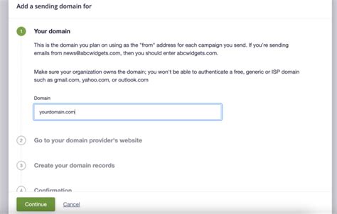 Manage Your Sending Domain Marketing 360®