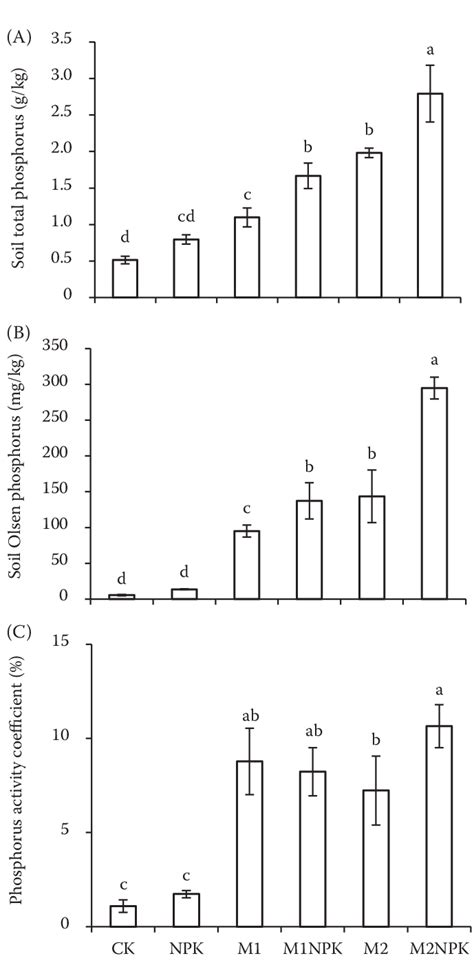 Effects of long-term fertilisation on (A) total phosphorus; (B) Olsen... | Download Scientific ...