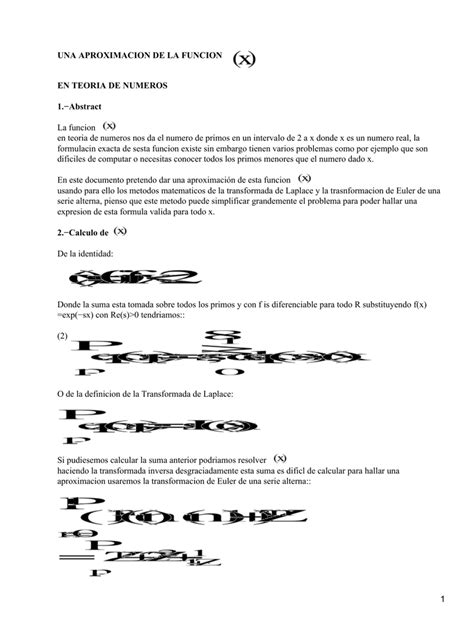 Funciones Y Números Primos