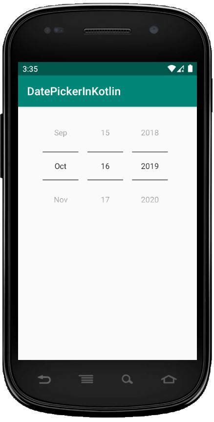 Datepicker In Kotlin Geeksforgeeks
