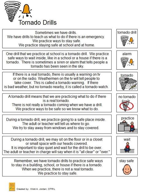 Printable Tornado Drill Log