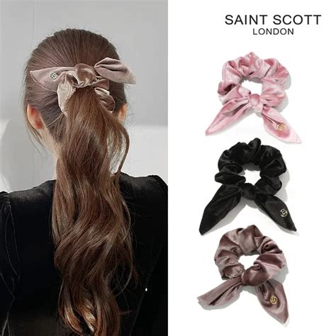 세인트스코트 [본사정품] 세인트스코트 엠블로이드 리본 스크런치 Sth8r1047 위시버킷