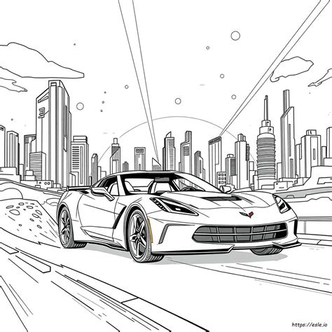 Pagini De Colorat Corvette