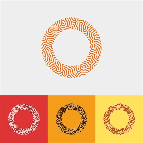 Premium Vector Letter Initial Vector Design With Line Noodle Texture