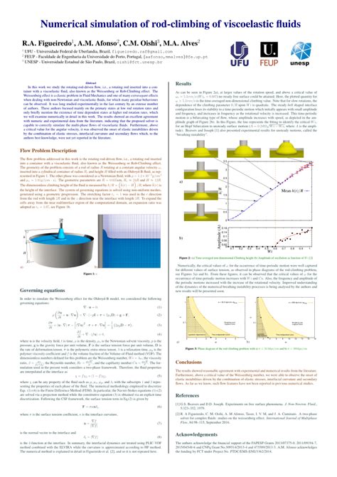 pdf numerical simulation of rod climbing of viscoelastic fluids