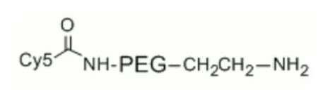 Cy5-PEG-NH2 花青素Cy5聚乙二醇氨基 Cy5-PEG5000-NH2-UDP糖丨MOF丨金属有机框架丨聚集诱导发光丨荧光标记推荐西安齐岳生物
