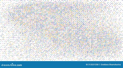 Pixelated Abstract Background Texture With Small Color Pixels And Vector Bitmap Vector