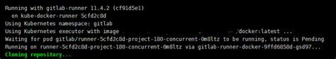 gitlab kubernetes executor runner execution job logs not visible