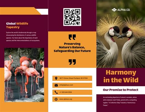 Wildlife Protection Brochure Template Venngage