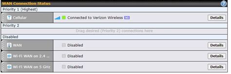 Wan Cellular Priority 1 Disconnected Loop Pepwave Max Peplink